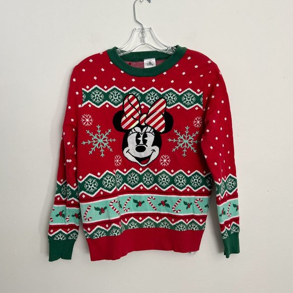 Disney | Sweaters | Disney Tokyo Minnie Mouse Christmas Holiday Sweater ...